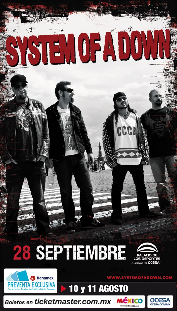 Hoy: System of a Down en México