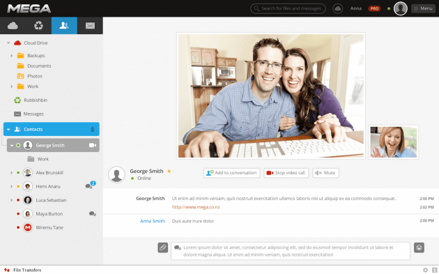 MegaChat: un servicio de videochat sin que nadie te espíe