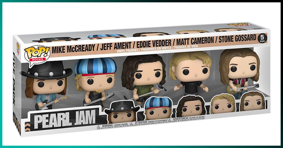 Funko presenta las figuras oficiales de Pearl Jam de la línea Pop! Rocks