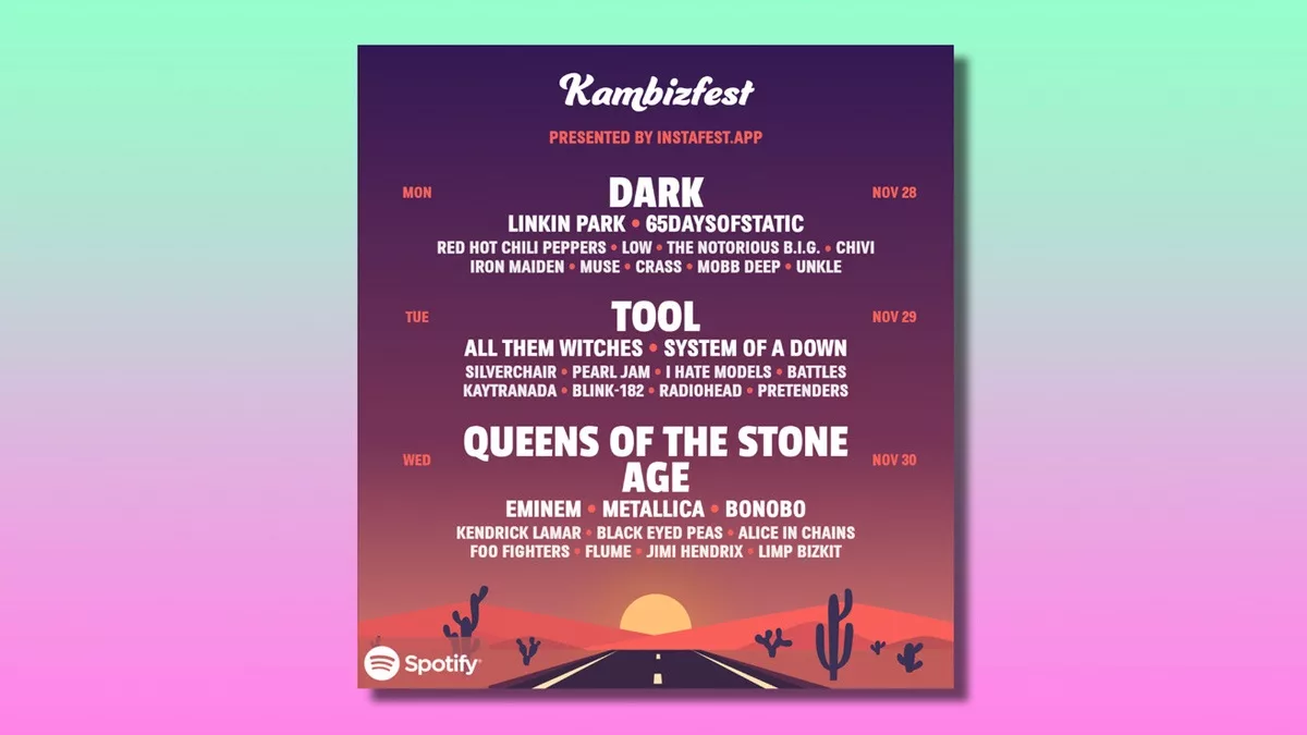 Instafest: Crea tu propio festival con lo que más escuchas en Spotify