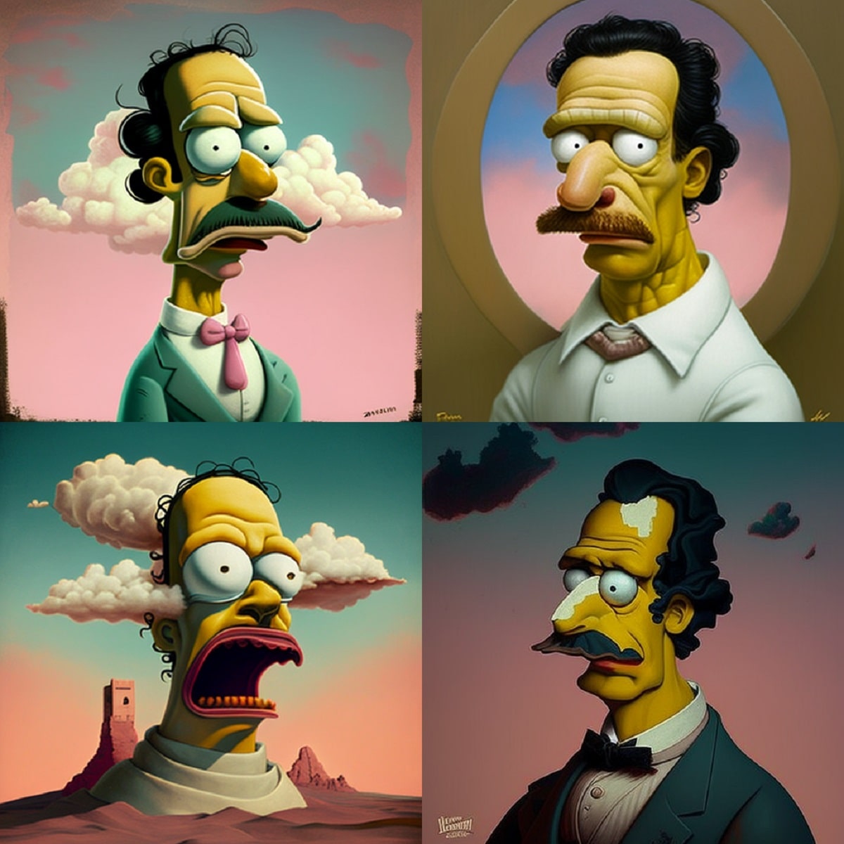 Los Simpson: Así sería "Homero" según Frida Kahlo, Picasso, Banksy y ...